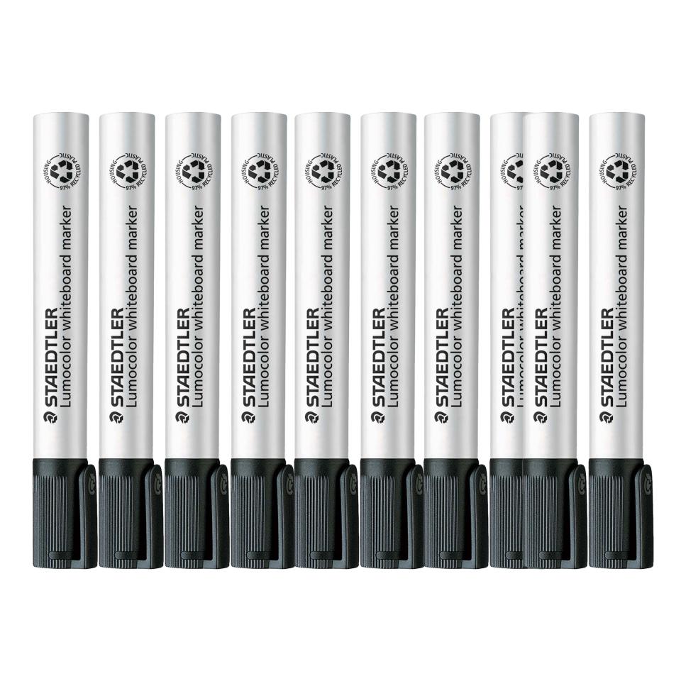 Staedtler Lumocolor Whiteboard Marker Chisel Tip Black Box 10 | Winc
