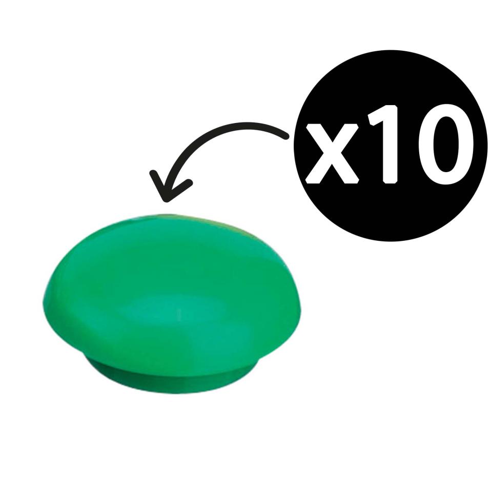 Quartet Magnetic Buttons 20mm Green Pack 10 | Winc