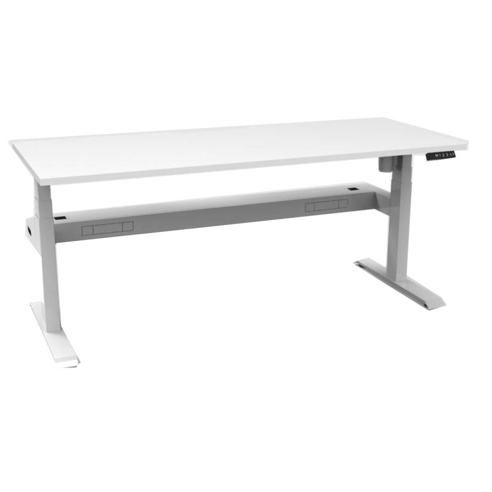 Rapidline Boost Light Single Sided Workstation 1200W White / White | Winc