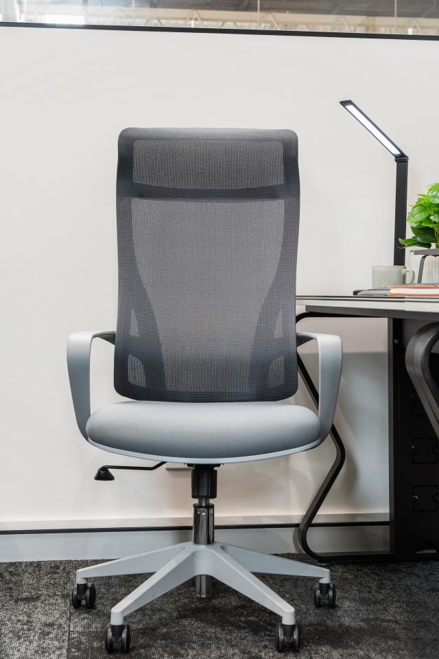 Winc Access Copenhagen High Back Chair With Arms Mesh Back 5 Star Nylon ...