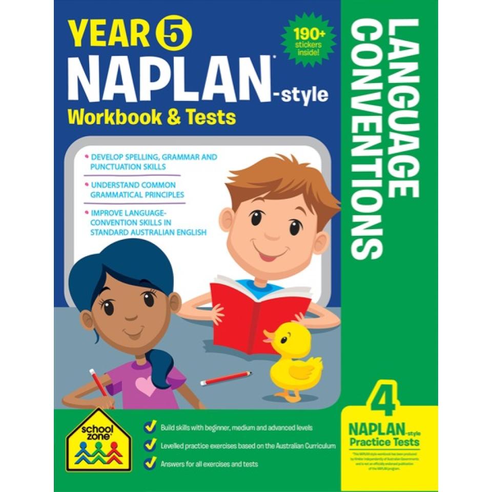 School Zone Year 5 Language Conventions Naplan-style Workbook And Tests ...