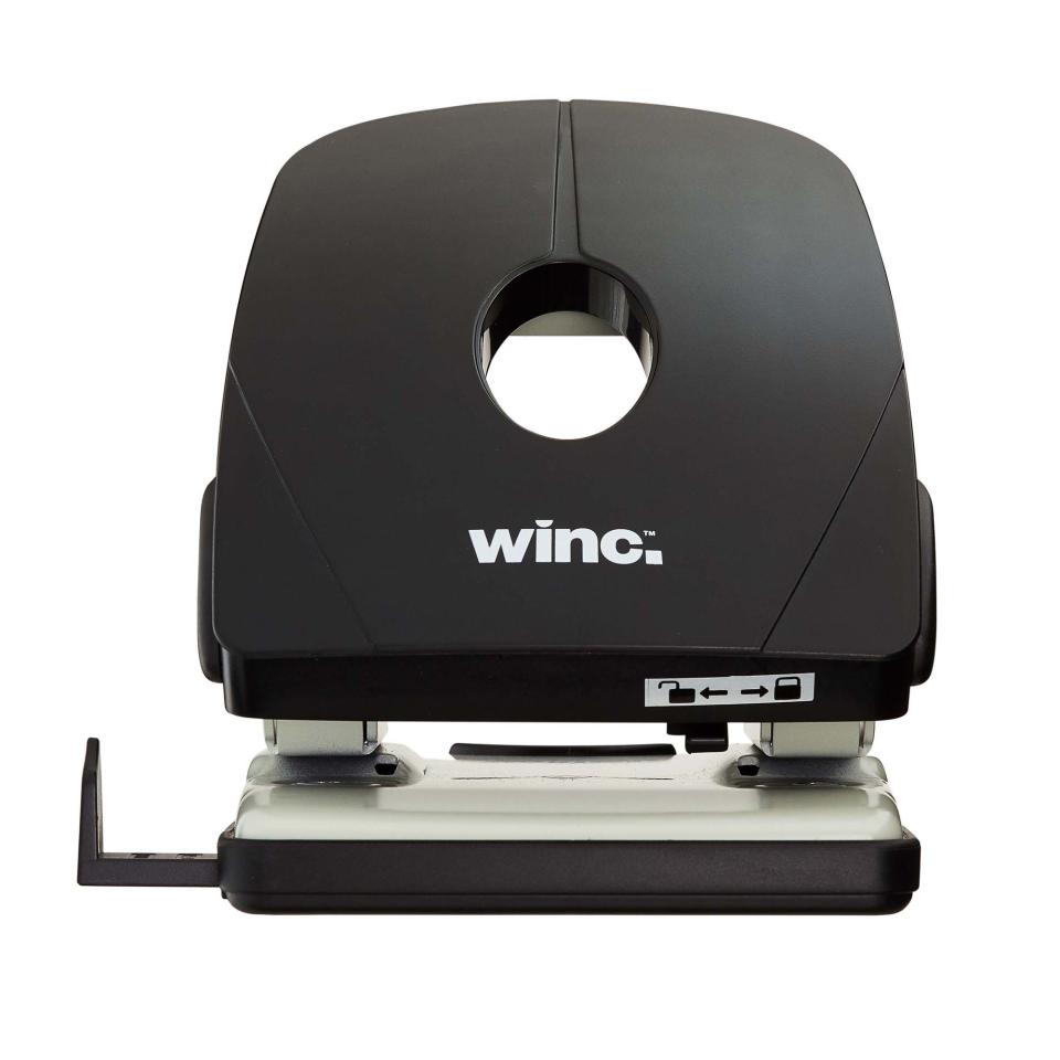 Winc Heavy Duty 2 Hole Punch Black 40 Sheet Capacity | Winc