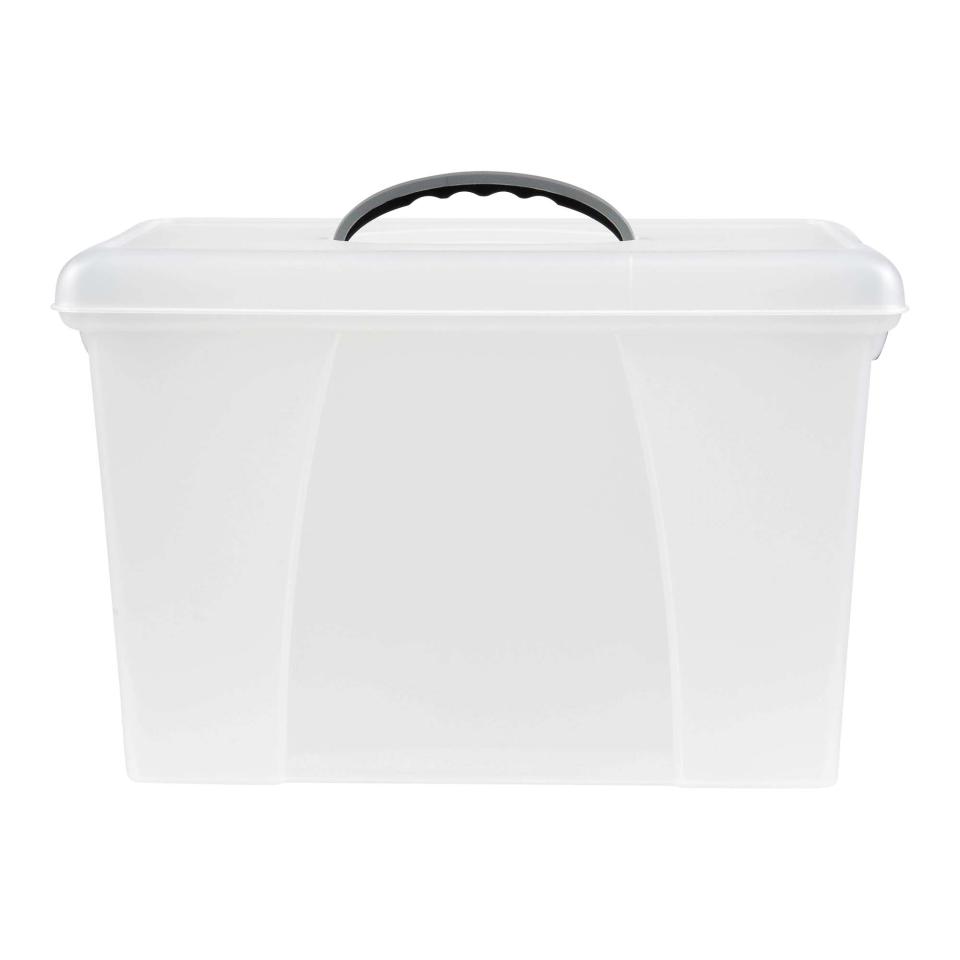 Crystalfile Carry Case Foolscap 18l Clear Lid Clear Base | Winc