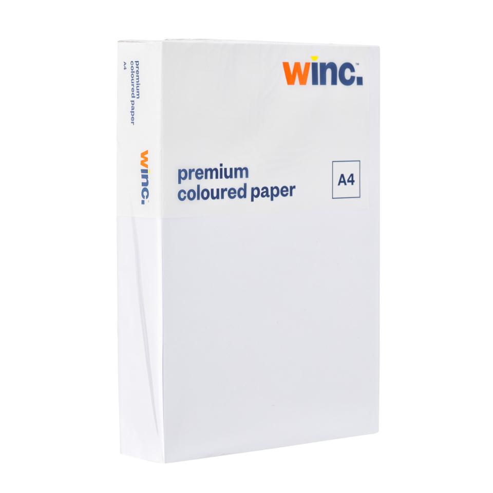 Winc Premium Coloured Cover Paper A4 160gsm White Pack 250 | Winc