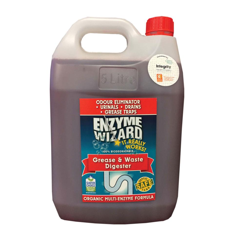 Integrity Health & Safety Enzyme Wizard Grease & Waste Drain Cleaner 5L ...
