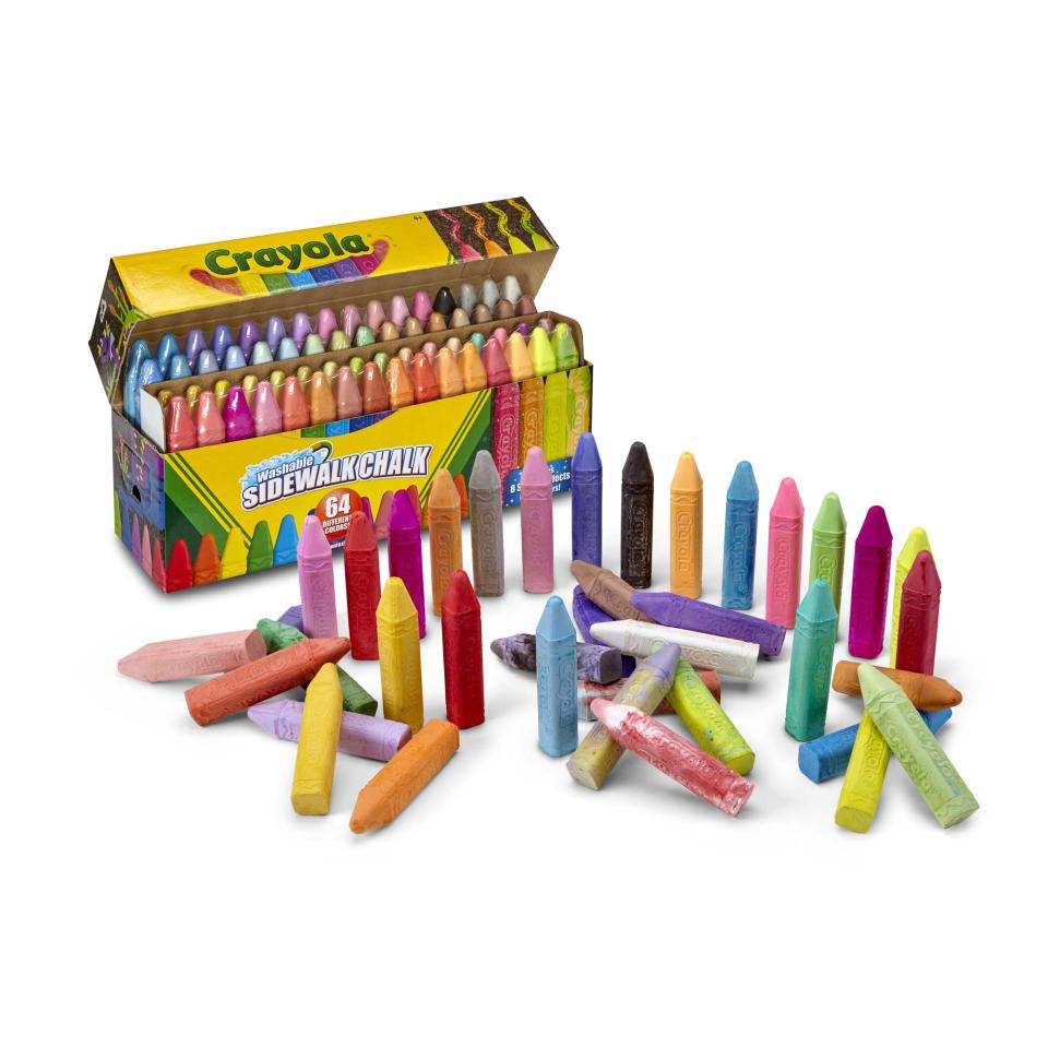 Crayola Washable Sidewalk Chalk Carton 64 | Winc