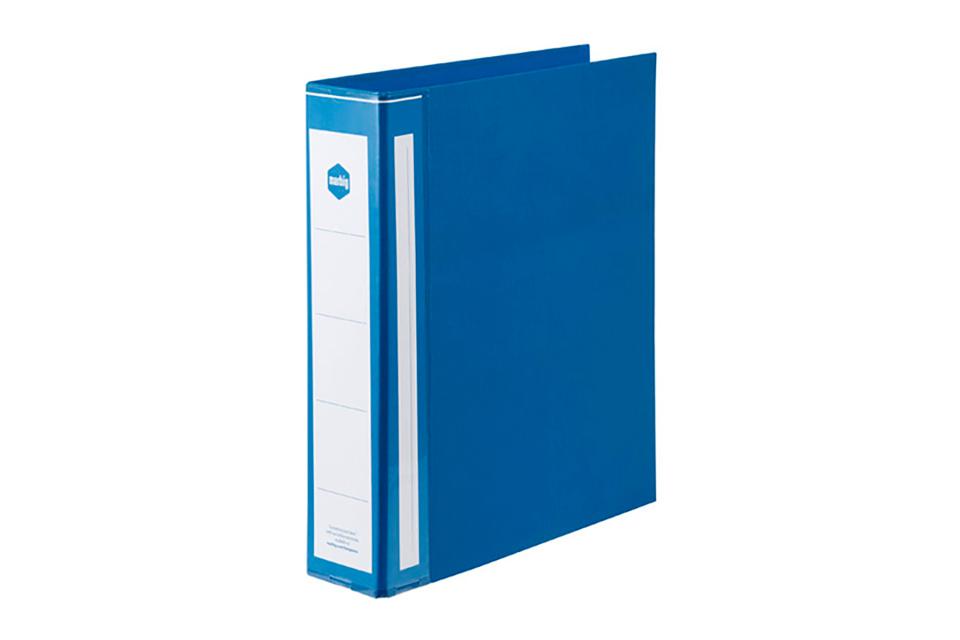 Marbig Enviro Wide Capacity Binder A4 2 D Ring 50mm Blue | Winc