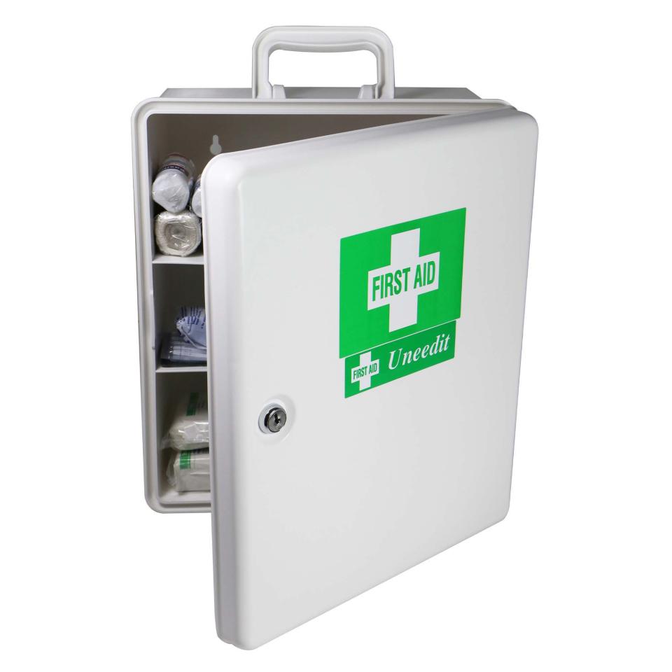 Uneedit Supplies First Aid Kit Type B Plastic Wall Mount | Winc
