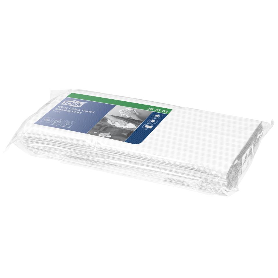 Tork Heavy Duty Cleaning Cloth Folded White Pack 25 | Winc