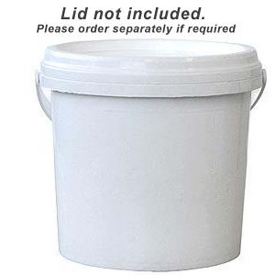 Plastic Vi 41159 Round Pail With Plastic White Handle 1L | Winc
