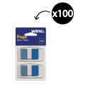 Winc Flags 25 x 43mm Blue Pack 100 | Winc