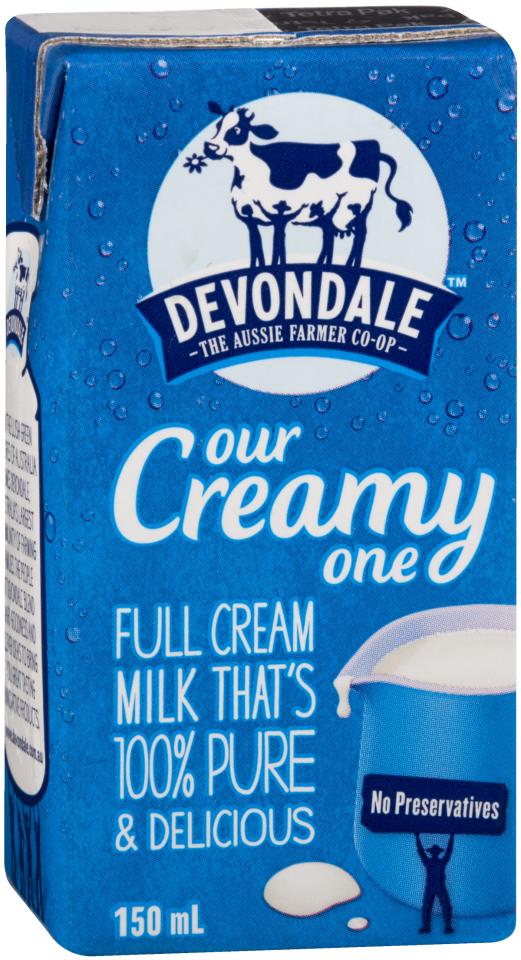 Devondale Long Life Full Cream Milk 150ml Carton 32 | Winc