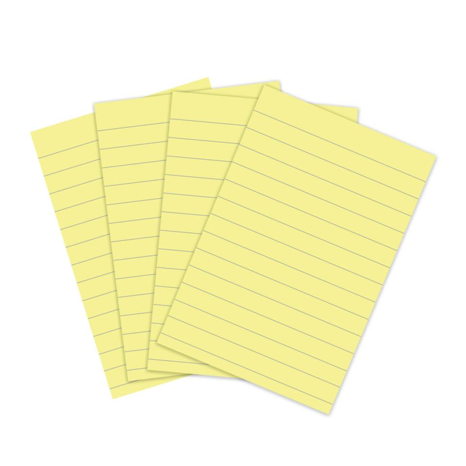 Post-it 100% Recycled Paper SS Notes 4pk 98x149 Canary | Winc