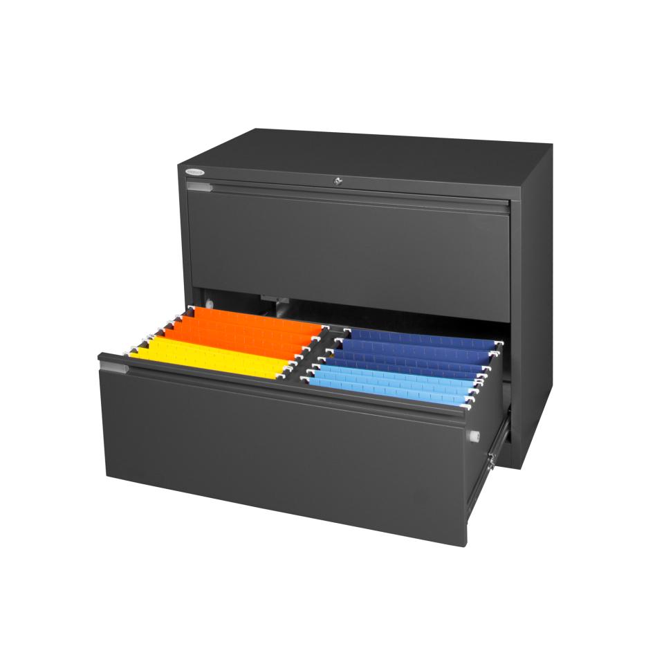 Steelco Lateral Filing Cabinet 2 Drawer Lockable 710h x 915w x 463dmm ...