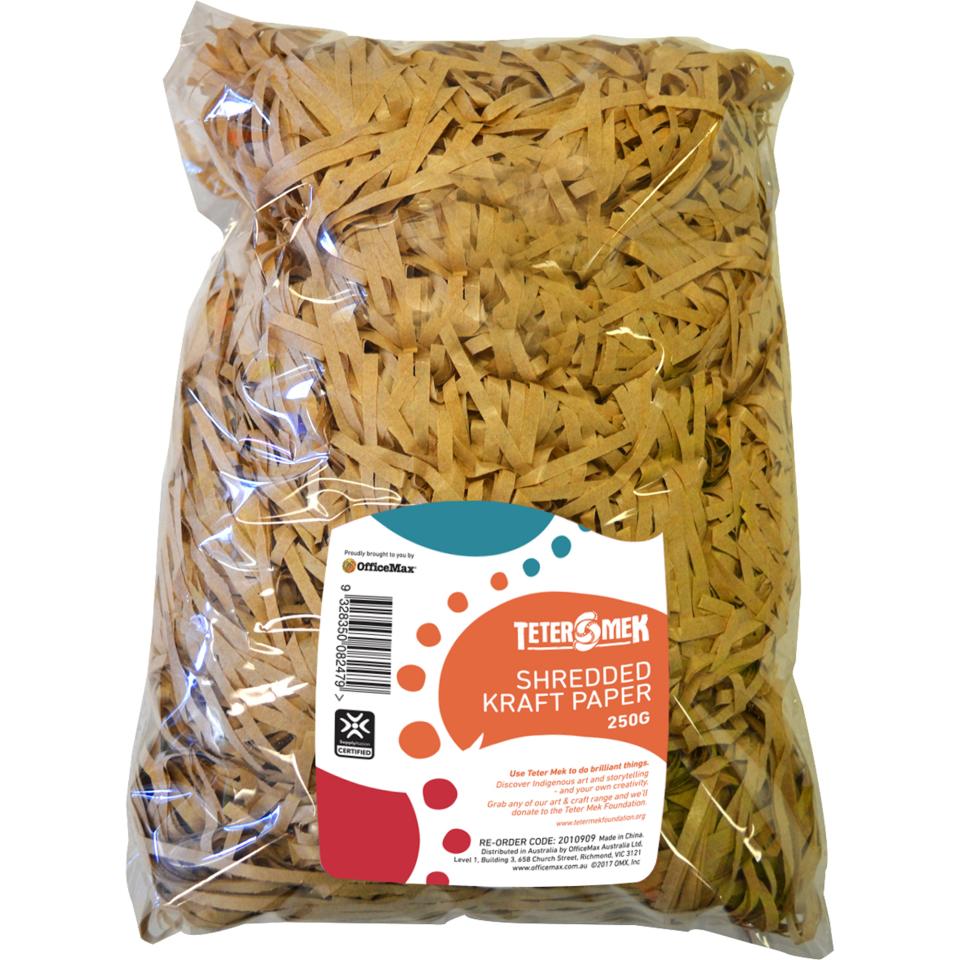 Teter Mek Shredded Kraft Paper 250g | Winc