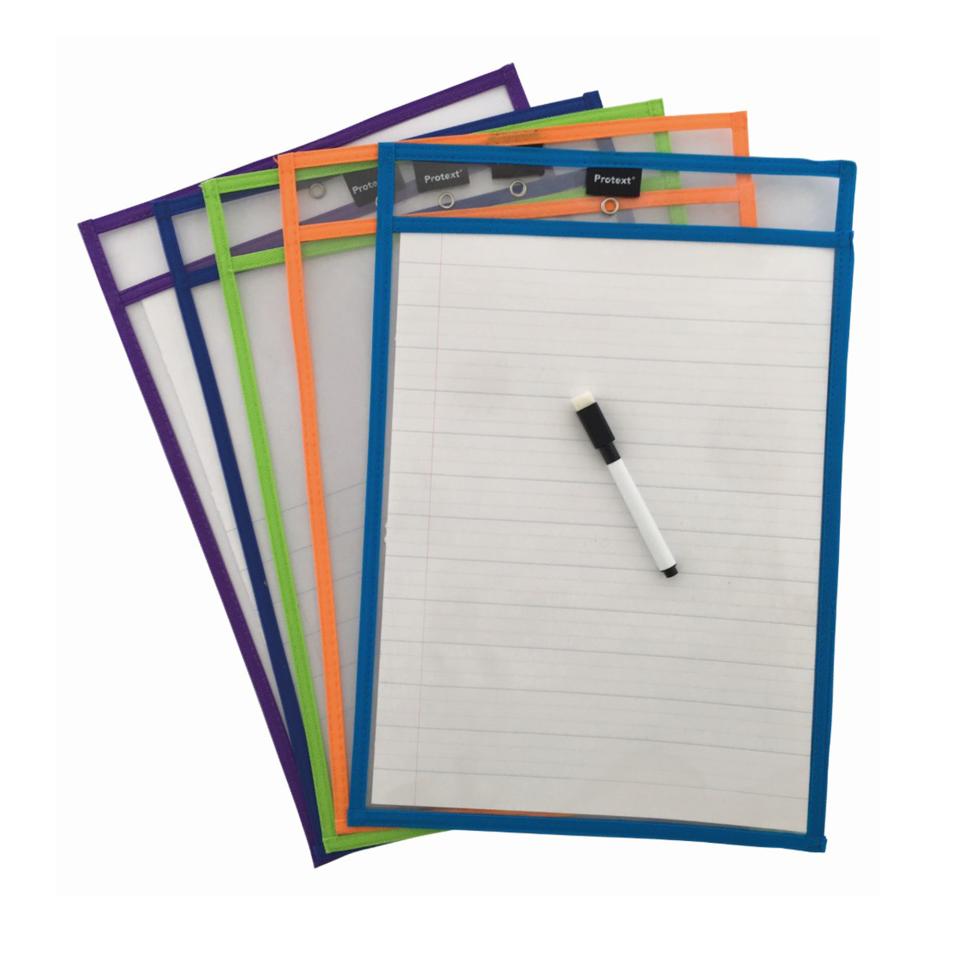 Protext A3 Rewritable Student Pockets Clear Pack 5 | Winc