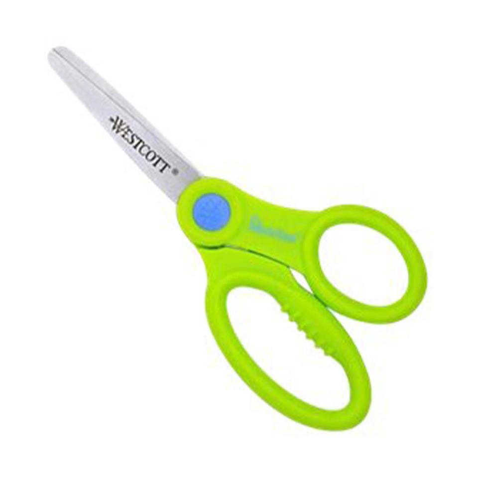 Westcott Microban 5 Inch Kids Scissors Green Handle | Winc