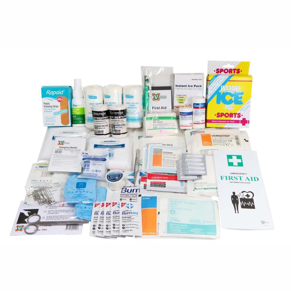 Uneedit Supplies First Aid Kit Low Risk Type C Plastic Portable | Winc