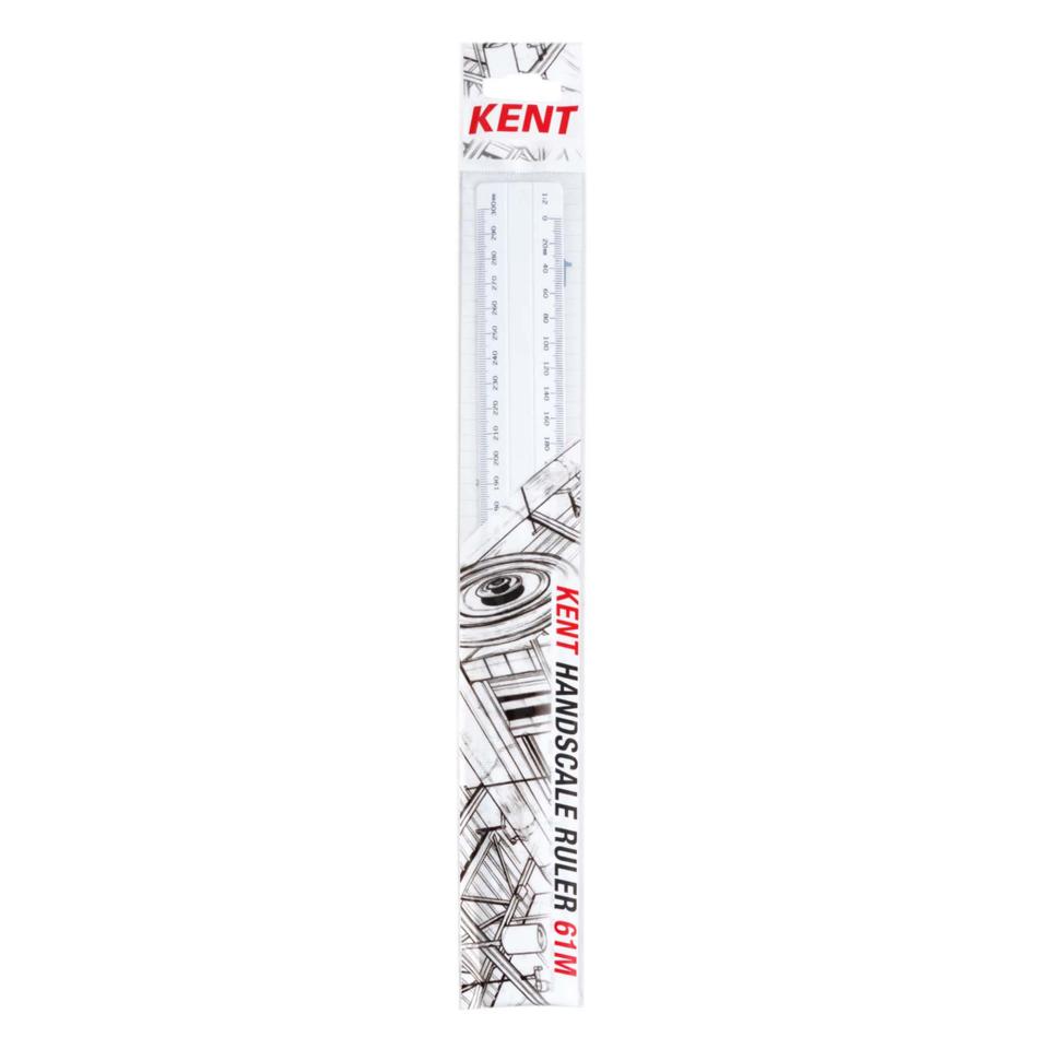 Kent 30cm Double Sided Oval Hand Scale 1 1 2 5 10 | Winc