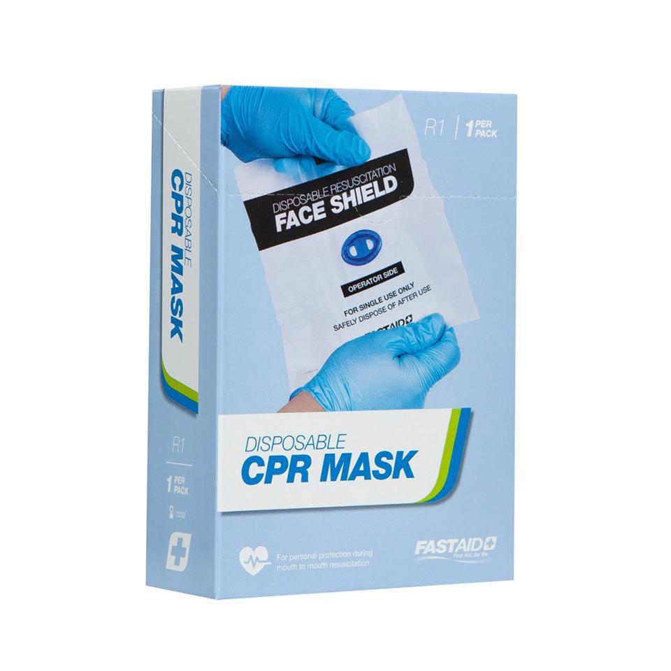 R1 FastAid Resuscitation Face Shield Disposable With Valve | Winc