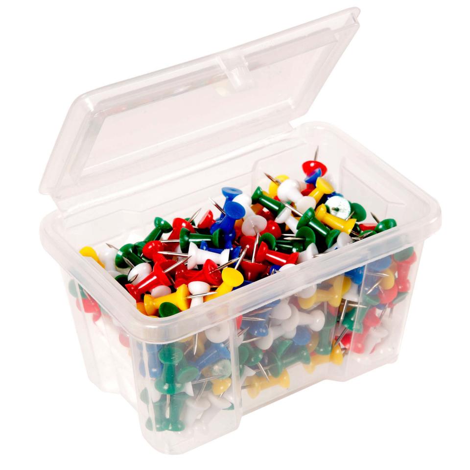Esselte Coloured Push Pins Pack 200 | Winc