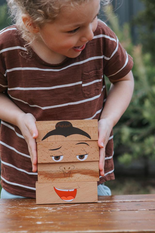 Freckled Frog How Am I Feeling Wooden Blocks | Winc