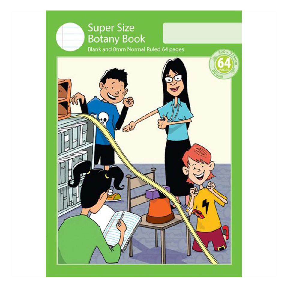 Super Size Botany Book 8mm Normal Ruled 64 Pages | Winc