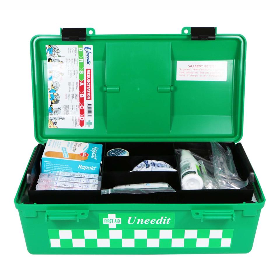 Uneedit Supplies First Aid Kit Low Risk Type C Plastic Portable | Winc