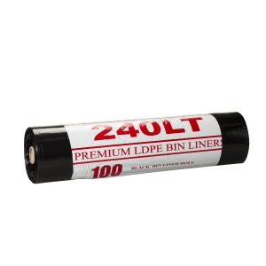 Austar Bin Liners Premium Heavy Duty 240 Litre Black Roll 100 | Winc