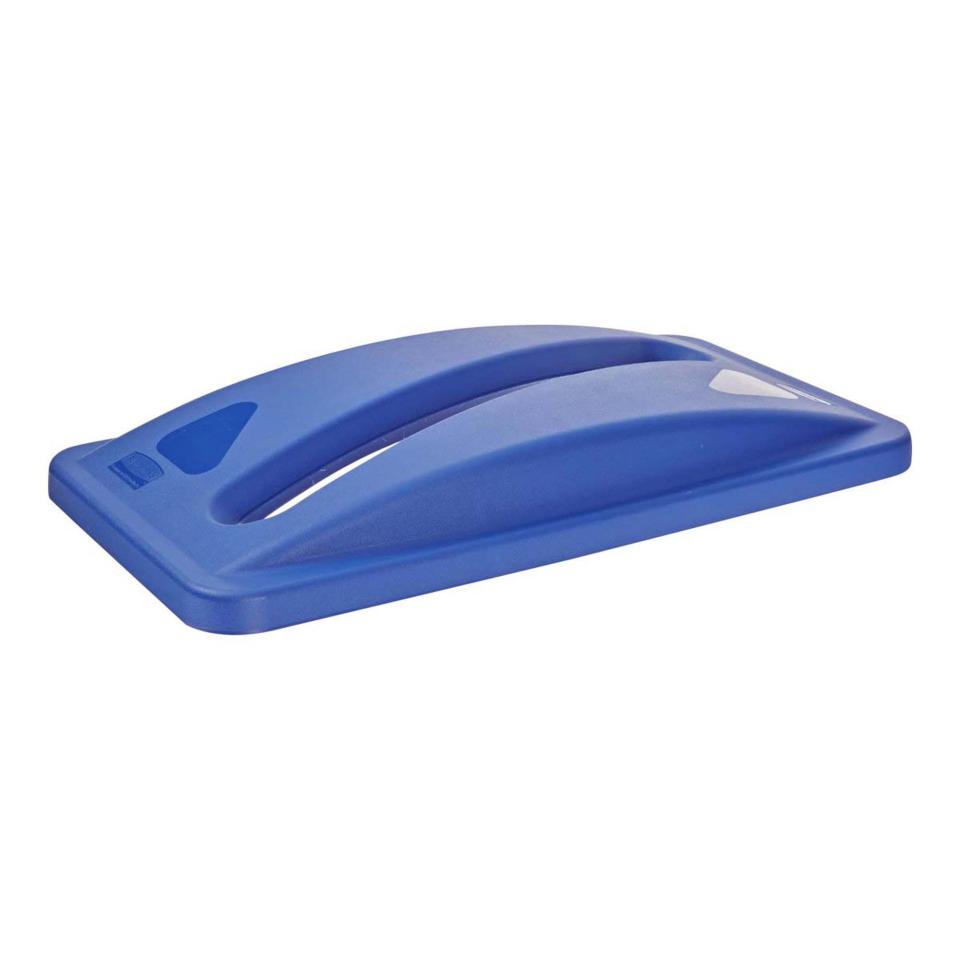 Rubbermaid Commercial Slim Jim Recycling Paper Lid Blue | Winc