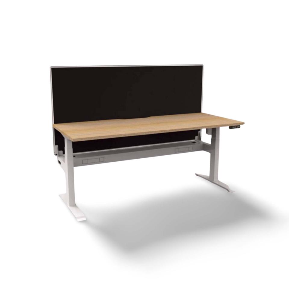 Rapidline Boost Light Single Sided Workstation With Screen+CableTray ...