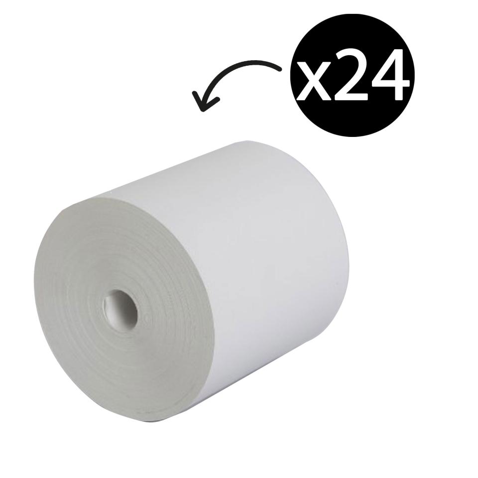Winc Thermal Paper Roll Phenol Free 80x80mm Coreless White Carton 24 | Winc