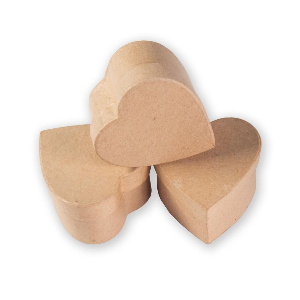 Shamrock Paper Mache Mini Box Multi Pack Heart 4 Pack | Winc