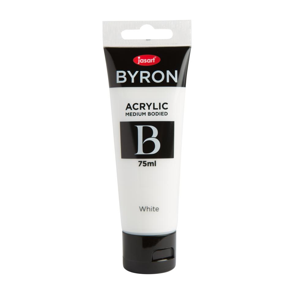 Jasart Byron Acrylic Paint Tube 75ml White | Winc