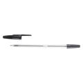 Simply Clear Stick Ballpoint Pen Medium 1.0mm Black Box 50 | Winc