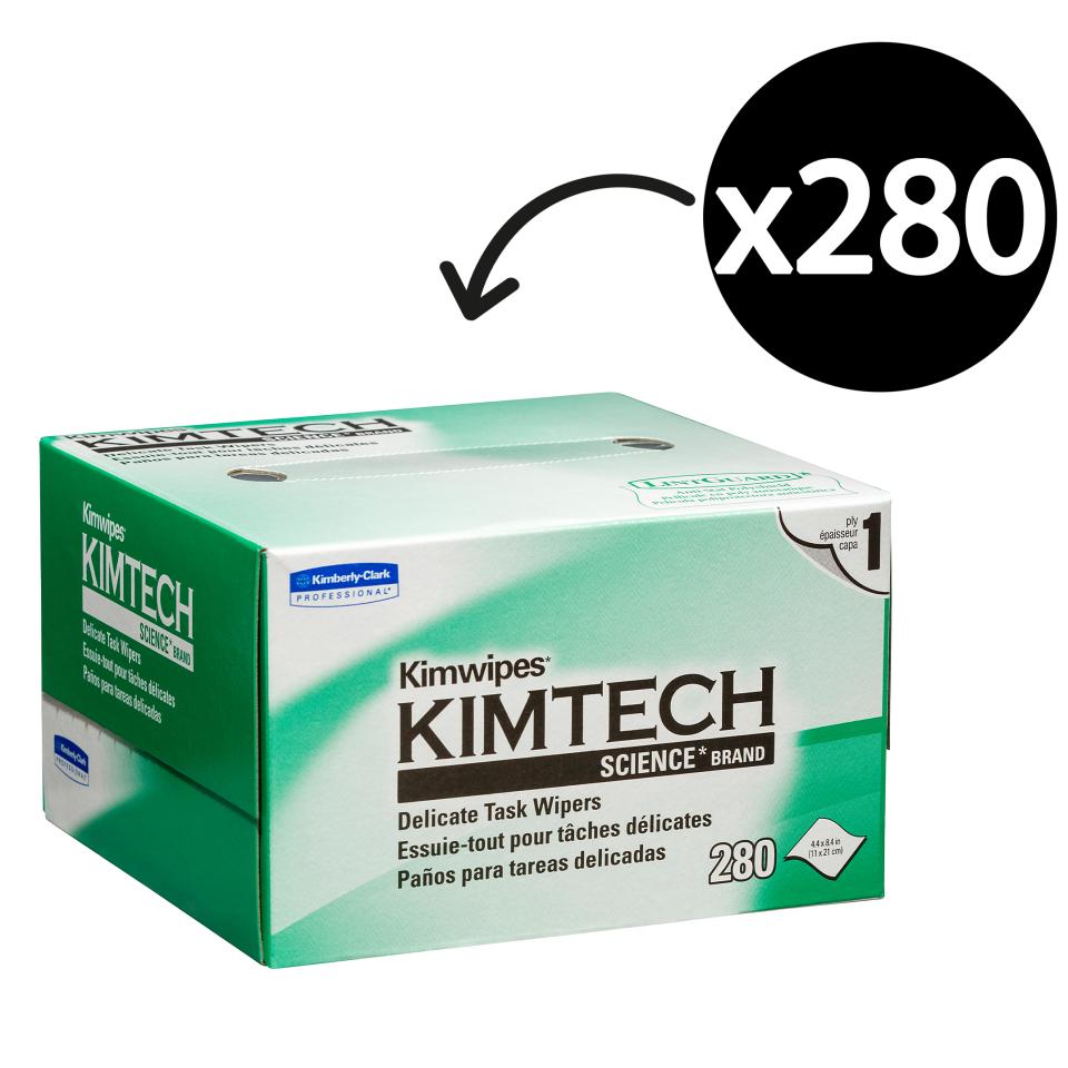 Kimtech 34120A Science Kimwipe Delicate Task Wipers 21X11cm 280 Sheets ...