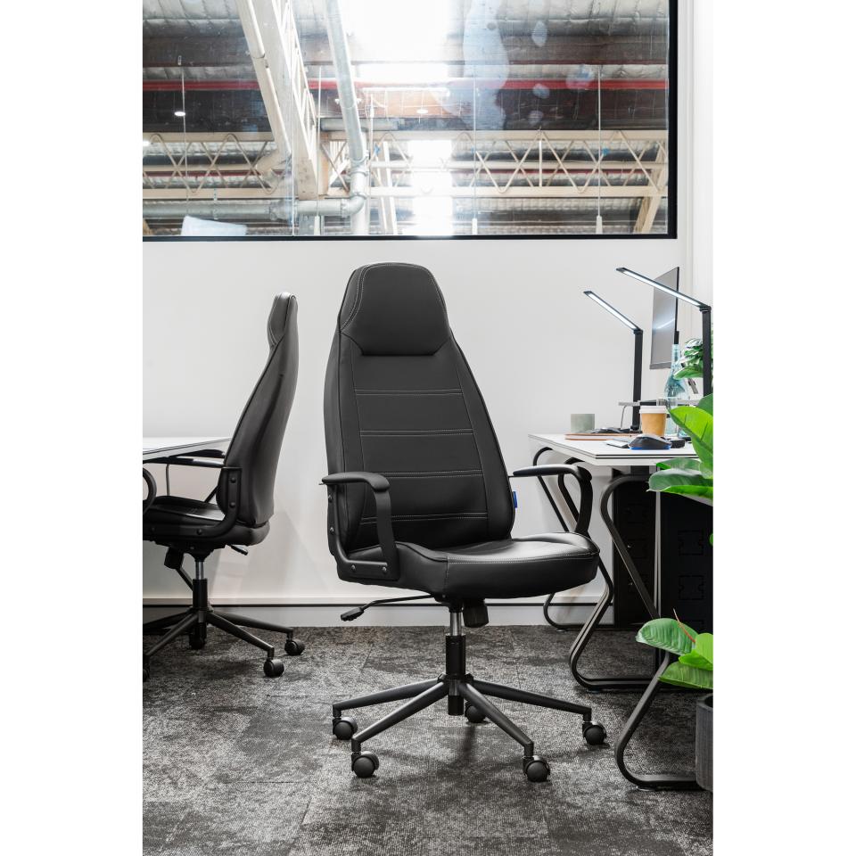 Winc Ambition New York Executive Chair PU Upholstery with 5 Star Castor ...