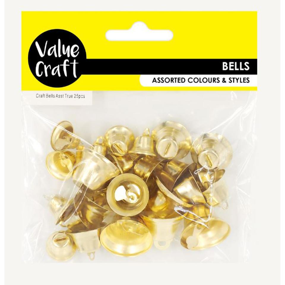 Arbee Craft Bells Assorted Sizes 25 Pieces | Winc