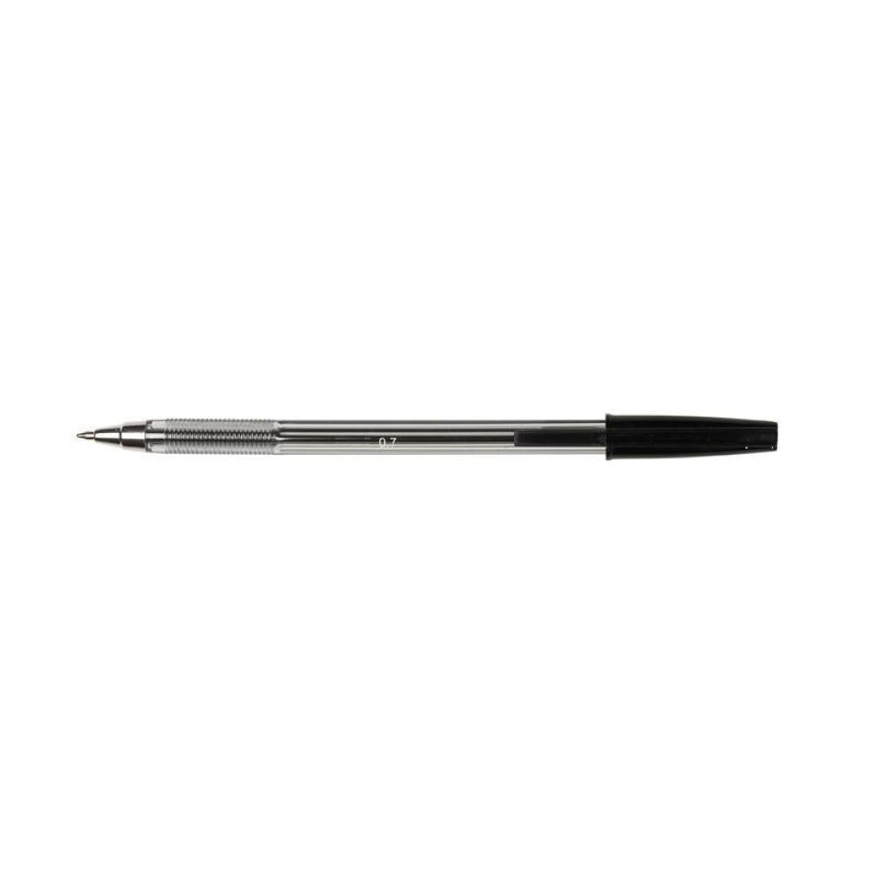 Simply Tinted Stick Ballpoint Pen Fine 0.7mm Black Box 12 | Winc