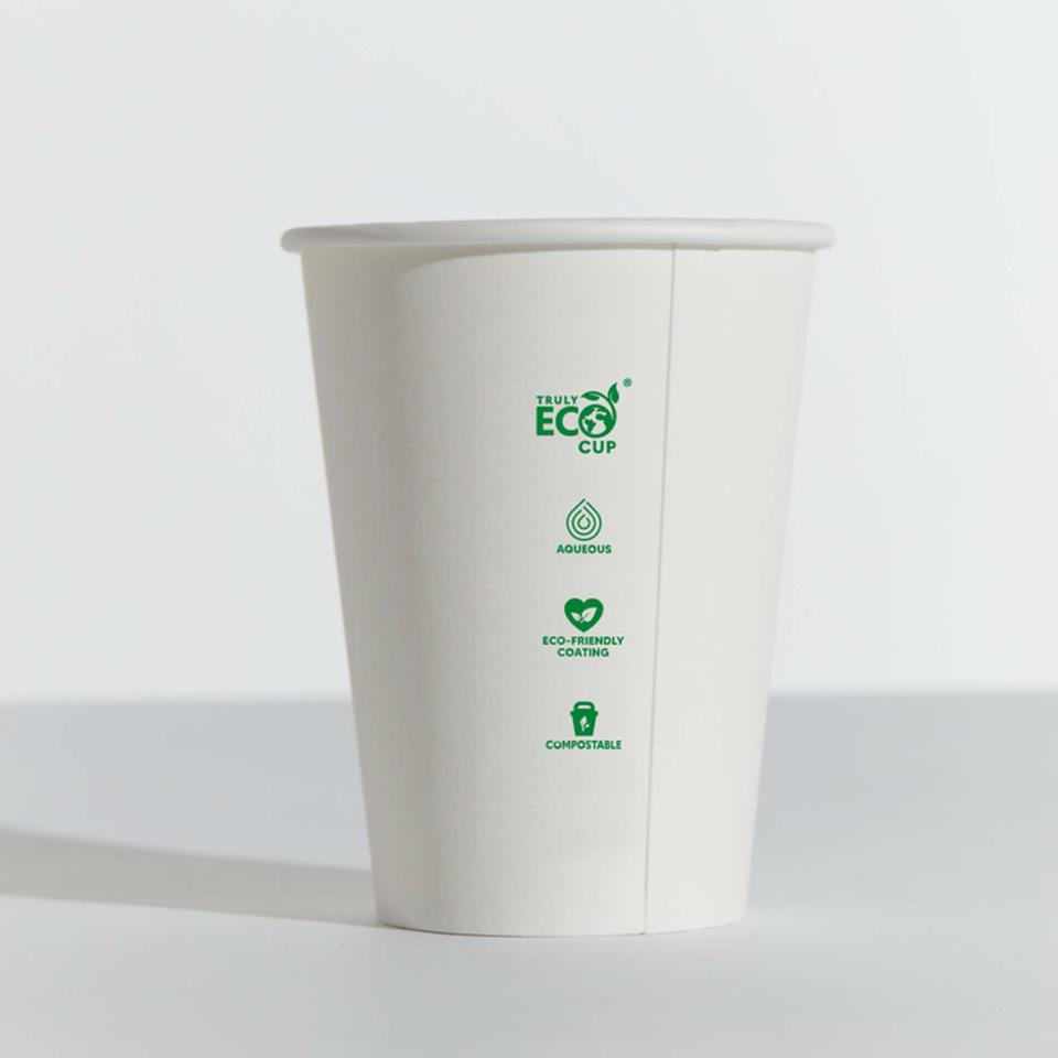 Truly Eco 10oz Single Wall Aqueous Cup White Carton 1000 | Winc