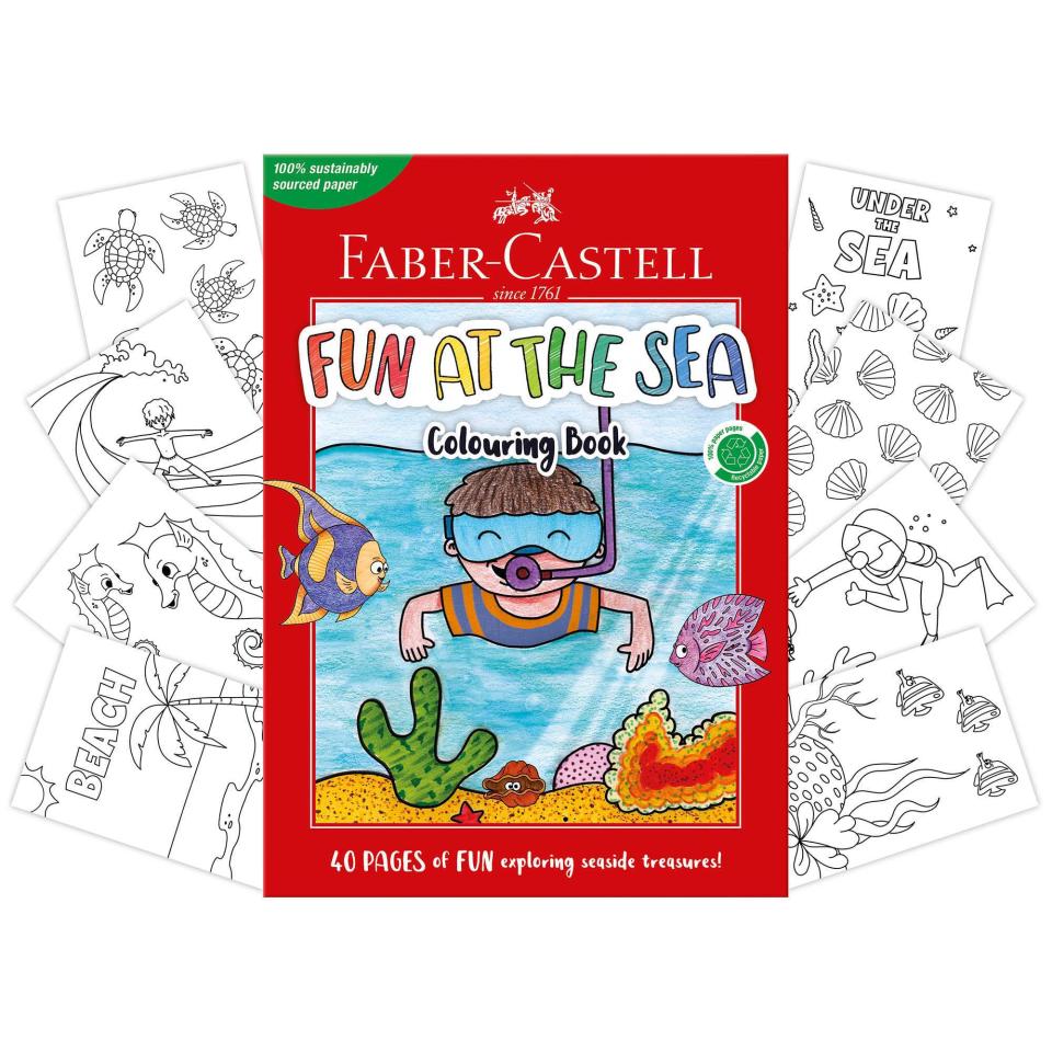 Faber-Castell Fun At The Sea 40 Page A4 Colouring Book | Winc