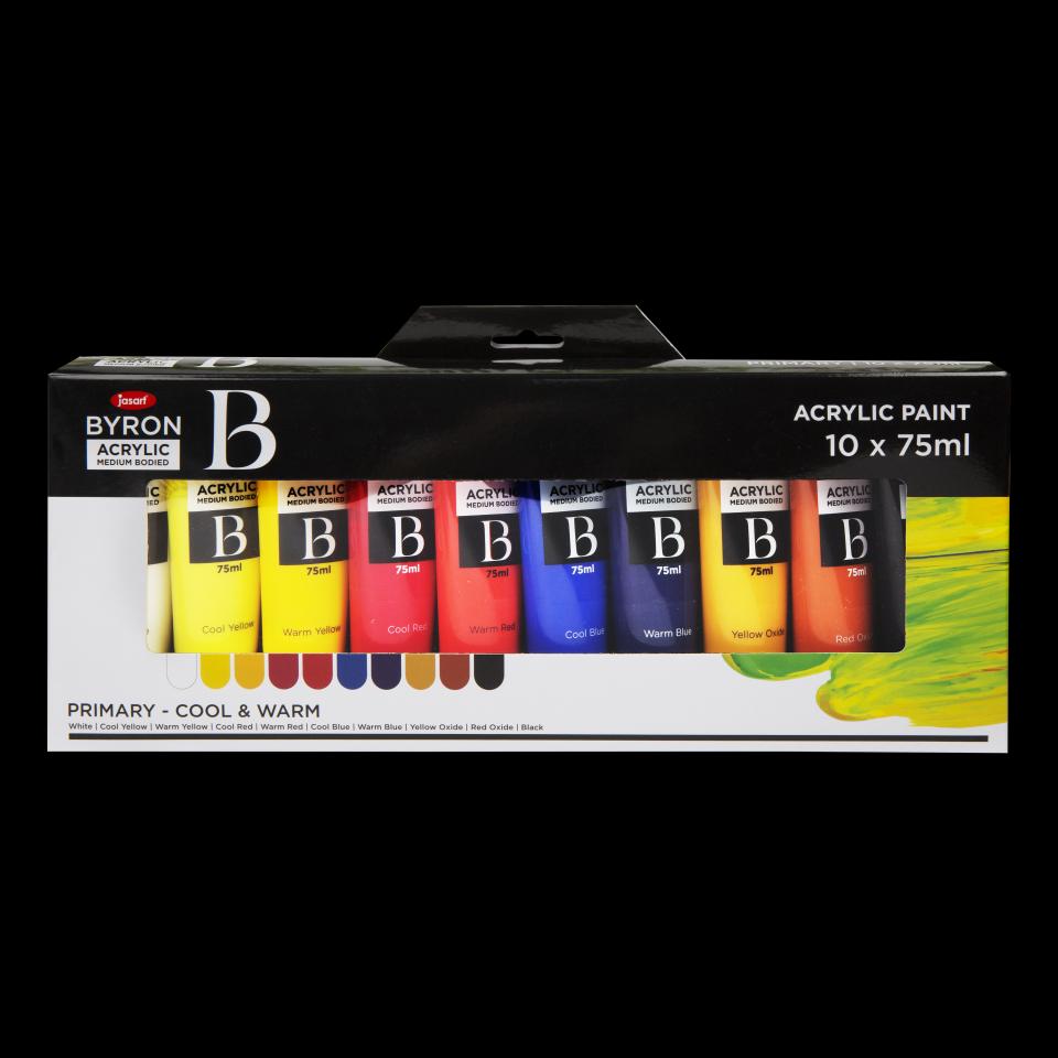 Jasart Byron Acrylic Paint 75ml Set 10 | Winc