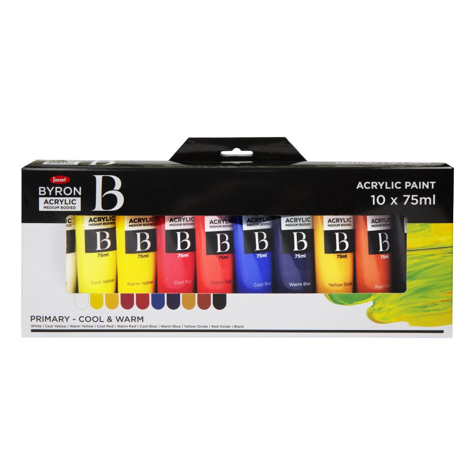 Jasart Byron Acrylic Paint 75ml Set 10 | Winc