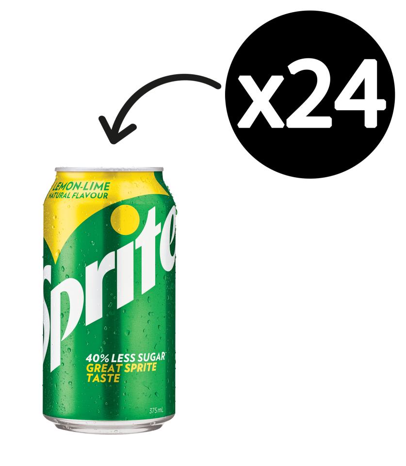 Sprite 375ml Can Carton 24 | Winc