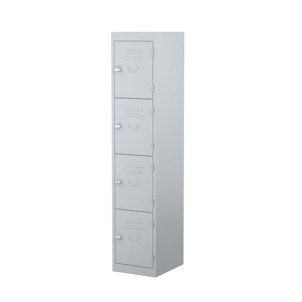 Steelco 4 Door Locker 1830h x 380w x 460d with Pad Latch | Winc
