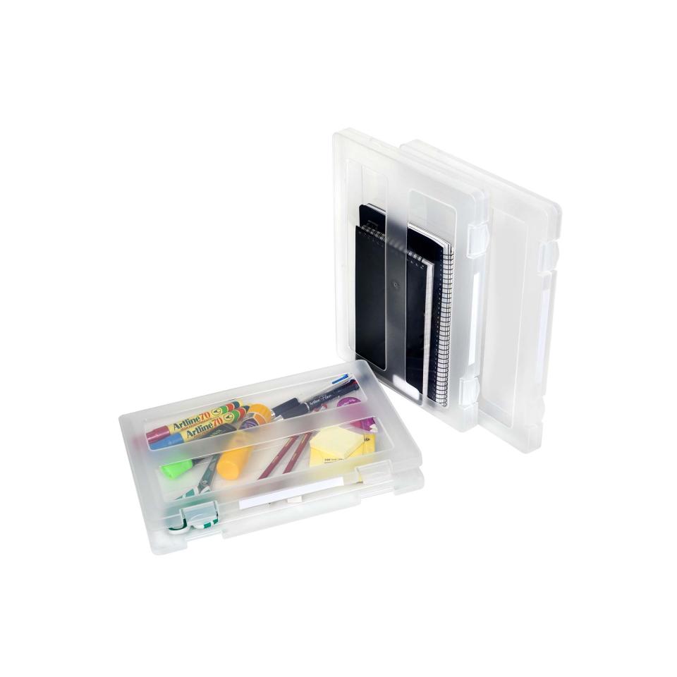 Marbig Carry Case With Clip Labels A4 Clear | Winc