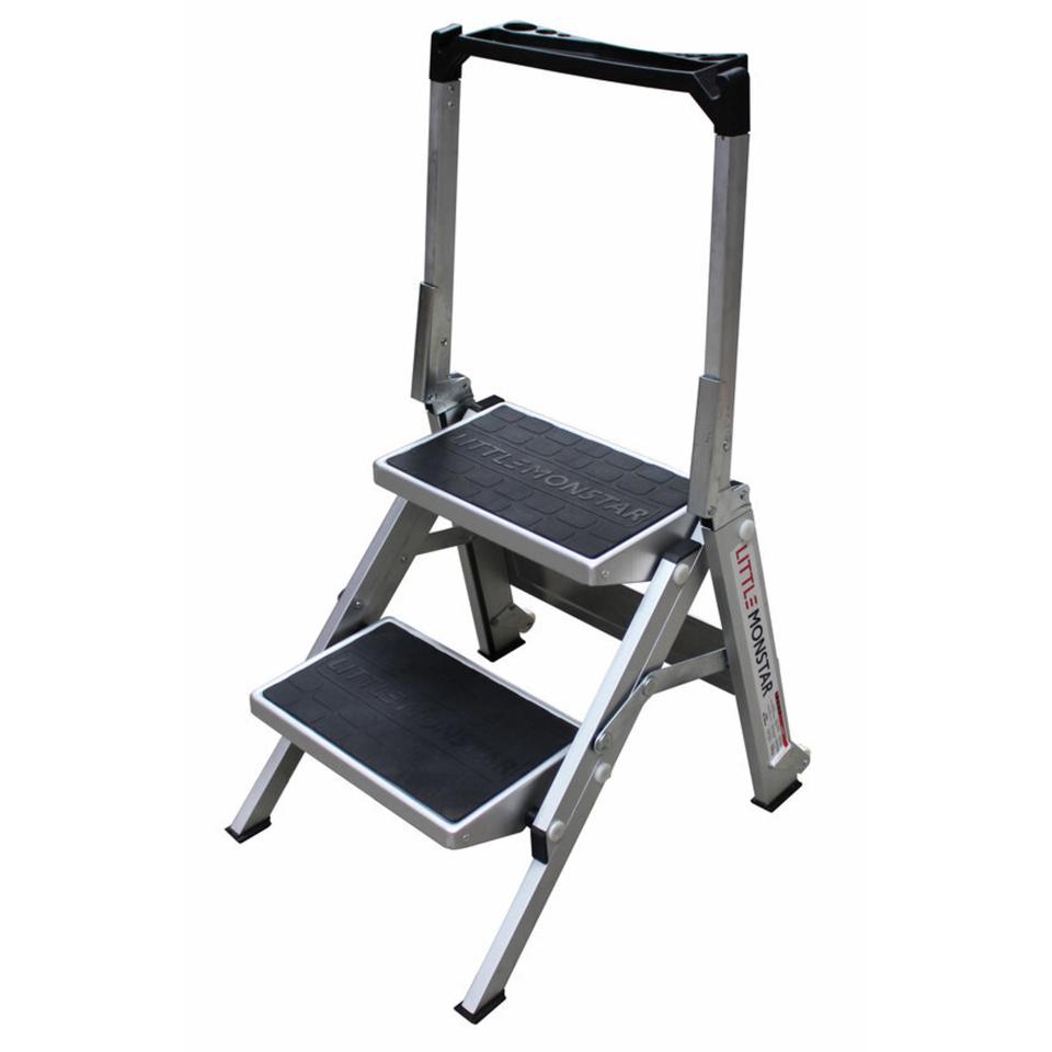 Little Monstar 2 Step 150kg Compact Aluminum Step Ladder Each | Winc