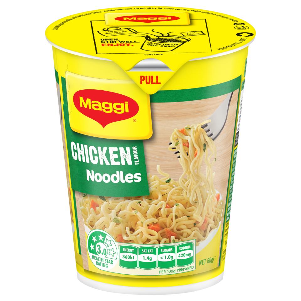 Maggi 2 Minute Noodle Cup Chicken Carton 12 | Winc