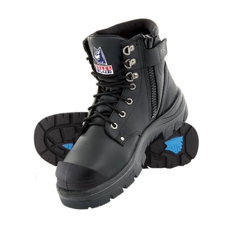 Steel Blue 332152 Argyle Tpu Bump Zip Sided Safety Boot | Winc
