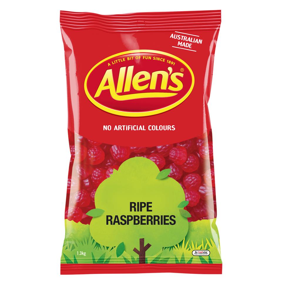 Allens Raspberries 1.3kg Lollies | Winc